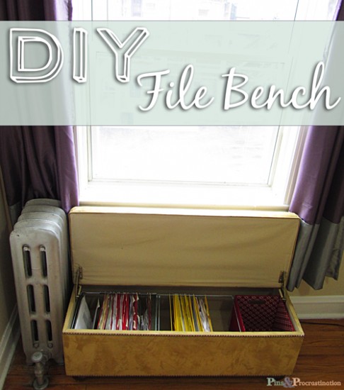 DIY File Bench - Pins and Procrastination