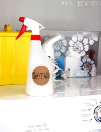 DIY Spray Starch - Pins and Procrastination