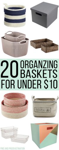 20 Cute and Affordable Organizing Bins for Under $10 - Pins and ...